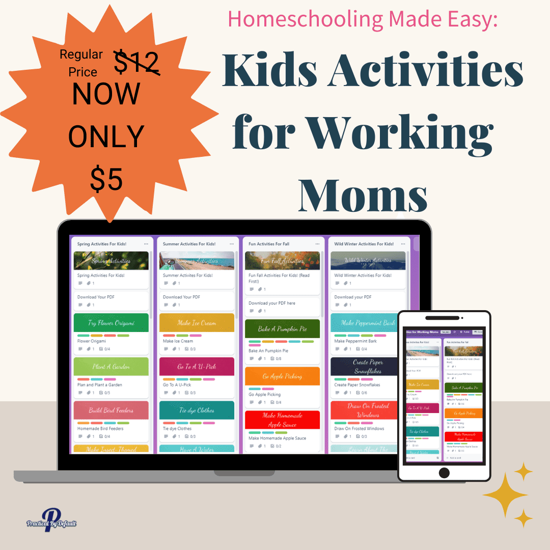 Trello Board of Kids Activities