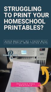 How to Print Printables: A Guide for Busy Homeschool Moms