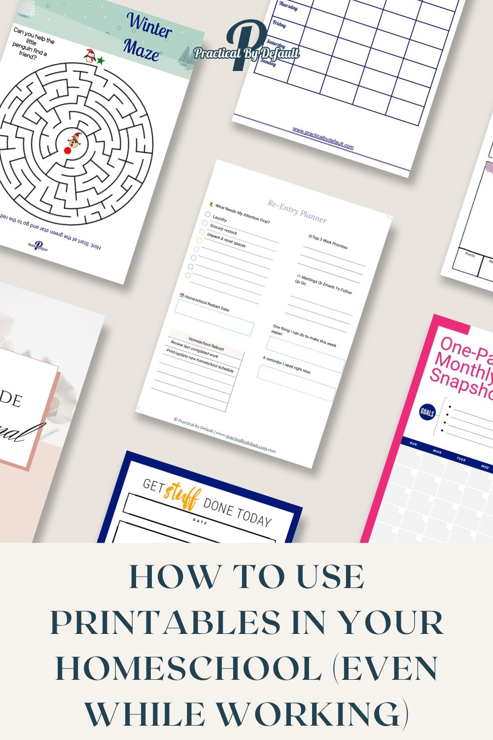 How to Use Printables in Your Homeschool as a Working Mom